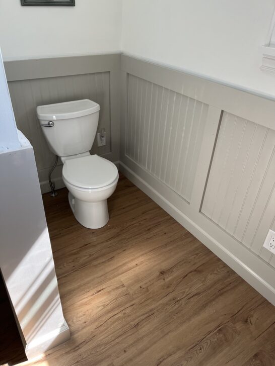 How to Modernize your Bathroom Wainscoting » Tree Farm Design Co.